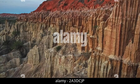Natural phenomenon Miradouro da Lua or the Moon Landscape in Angola ...