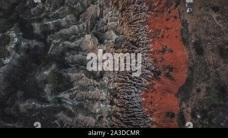Natural phenomenon Miradouro da Lua or the Moon Landscape in Angola ...
