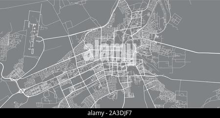 Al Ain City (United Arab Emirates, UAE, Emirate of Abu Dhabi) map ...