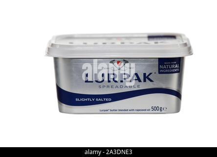 NORPAK Spreadable butter on isolated white background Stock Photo - Alamy