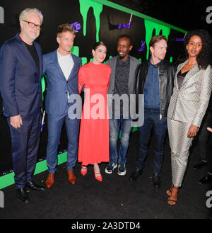 (L-R) Tim Robbins, Paul Sparks, Lizzy Caplan, Barkhad Abdi, Matthew ...