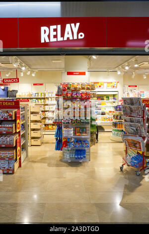 Relay convenience store sign Stock Photo - Alamy