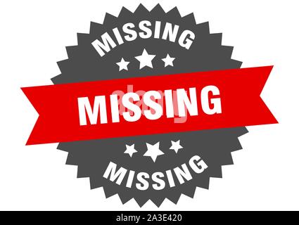 missing label. missing red band sign. missing Stock Vector Image & Art ...