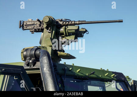 Heavy machine gun Browning M2HB QCB Czech Army Stock Photo - Alamy
