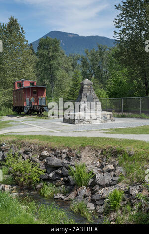 The Last Spike of the Canadian Pacific Railway, was driven at ...