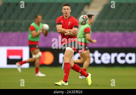 Wales' Josh Adams during a training session at the Vale Resort, Hensol ...