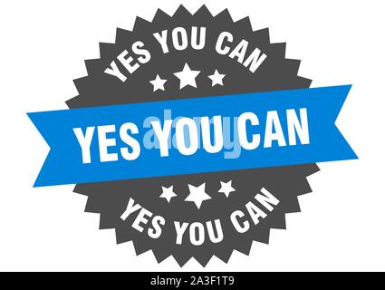 yes sign. yes blue-black circular band label Stock Vector Image & Art ...