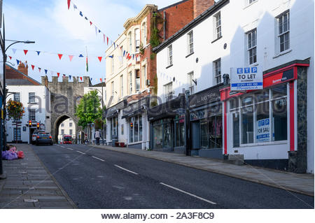Shops High Street Chepstow Stock Photo: 16102990 - Alamy