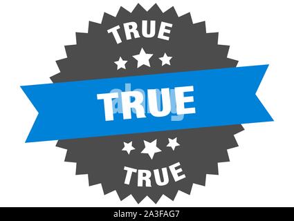 true label. true blue band sign. true Stock Vector Image & Art - Alamy