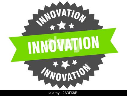 innovation label. innovation green band sign. innovation Stock Vector ...
