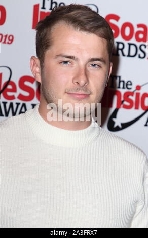 Max Bowden attends the Inside Soap Awards at the Sway Nightclub in ...