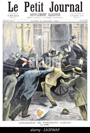 Assassination of the French President Sadi Carnot by the Italian ...