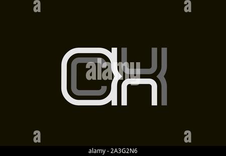 CX black and white combination alphabet bold letter logo with dots ...