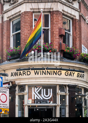 Ku bar, Lisle Street, Soho, London, UK Stock Photo - Alamy