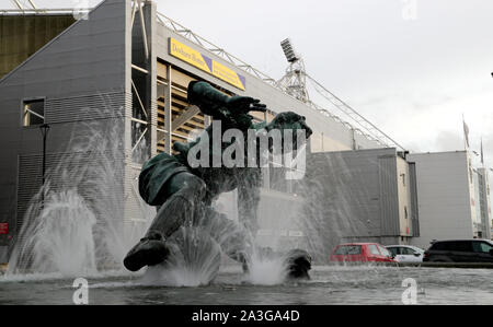 Sir Tom Finney statue outside Preston North End's Deepdale Stadium ...