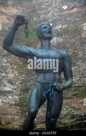 Statue of Euno Eunus, Enna, Sicily, Italy Stock Photo - Alamy