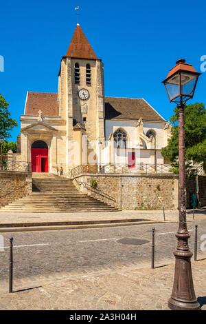 France, Paris, Charonne district, church of Charonne Stock Photo - Alamy