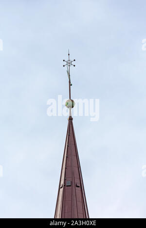 Lighting Rod Safety at Top of Church Spire Stock Photo - Alamy