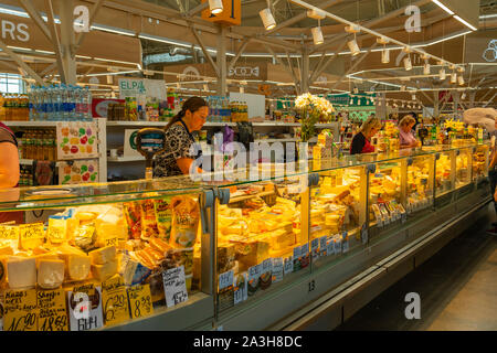 Interior views of the Central Market and bazaar in Riga, Latvia Stock ...
