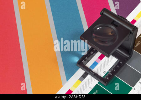 color bars for print quality control Stock Photo - Alamy