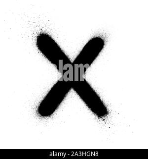 graffiti small fat R font sprayed in black over white Stock Vector ...