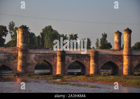 The Chuha Gujar Bridge stands above Bara River and near the Chuha Gujar ...