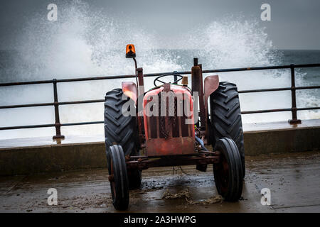 Filey Cobble Fishing Boat Yorkshire vessel North Sea English coast ...
