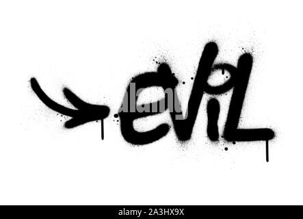 graffiti bad word sprayed in black over white Stock Vector Image & Art ...