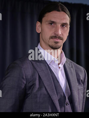 Malmö, Sweden. 8th Oct, 2019. Swedish soccer player Zlatan Ibrahimovic ...