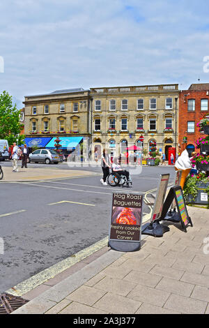 The Cafe on The Square, The Square, Wimborne Minster, Dorset, England ...