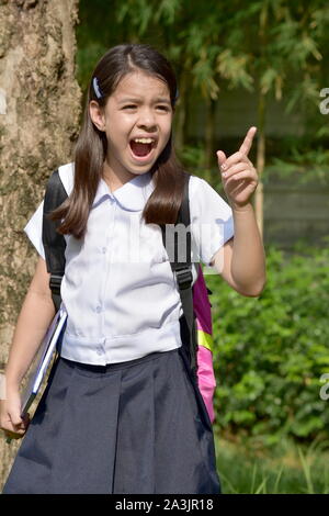 Mad Diverse Student Stock Photo - Alamy