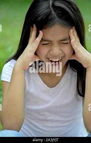 An Anxious Young Person Stock Photo - Alamy