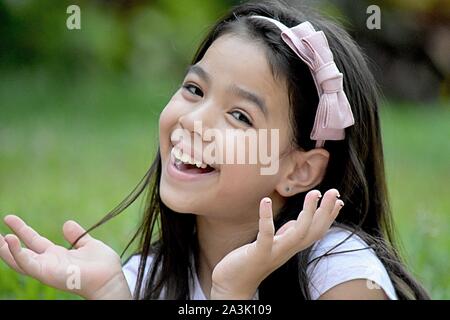 A Surprised Female Tween Stock Photo - Alamy