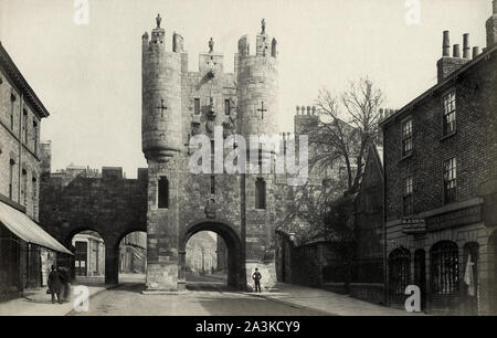 Vintage 19th century photograph: Micklegate, York city centre Stock ...