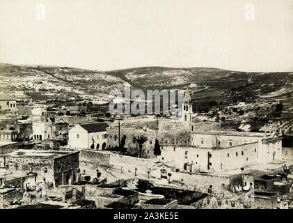 Vintage 19th century photograph: Nazareth, Holy Land, Palestine, modern ...