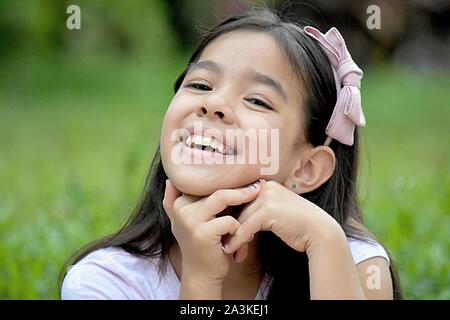 Smiling Filipina Girl Stock Photo - Alamy