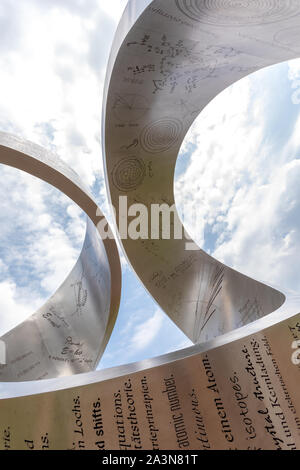 CERN, Geneva, Switzerland. "Wandering the immeasurable" monument and ...