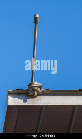 energy, electricity, lightning conductor, scheme with house, wood Stock ...