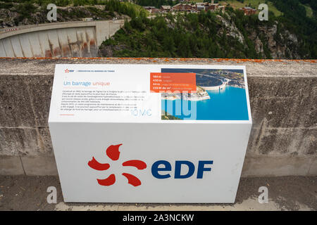 The Tignes Dam, Tignes barrage, Chevril Dam one of the tallest dam in ...