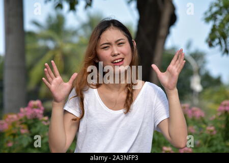 Confused Pretty Diverse Person Stock Photo - Alamy