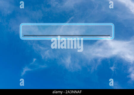 search tab copy space mockup to browse in the internet against the sky ...