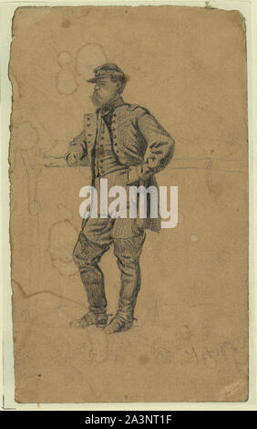 Sketch of officer of infantry. The colonel Stock Photo - Alamy