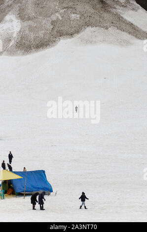 Zero point which is a tourist attraction situated on the roadside of ...