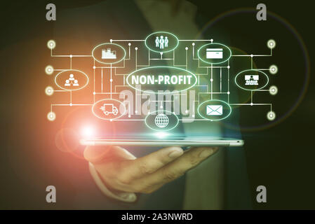 Word writing text Non Profit. Business photo showcasing type of ...