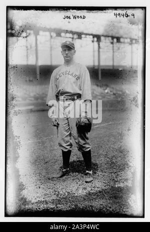 Smokey Joe Wood, Cleveland AL (baseball), 1917, Glass negatives, 1 ...