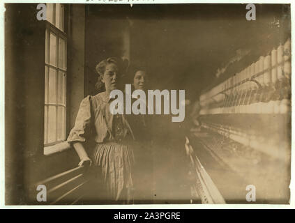 Spinners and doffers in the Interlaken Mill, Arkwright, R. I. Girl in ...