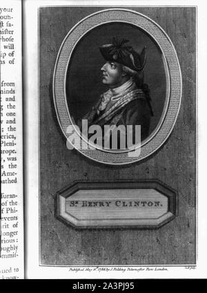 A portrait of Sir Henry Clinton, British military officer during the ...
