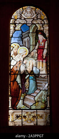 The stained glass windows at the Cathedral of the Immaculate Conception ...