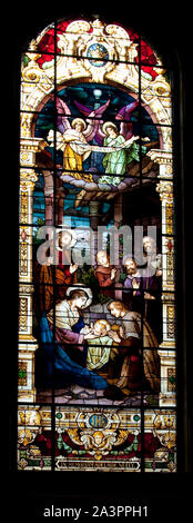 The stained glass windows at the Cathedral of the Immaculate Conception ...