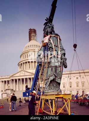 The Statue of Freedom, also known as Armed Freedom , a bronze statue ...